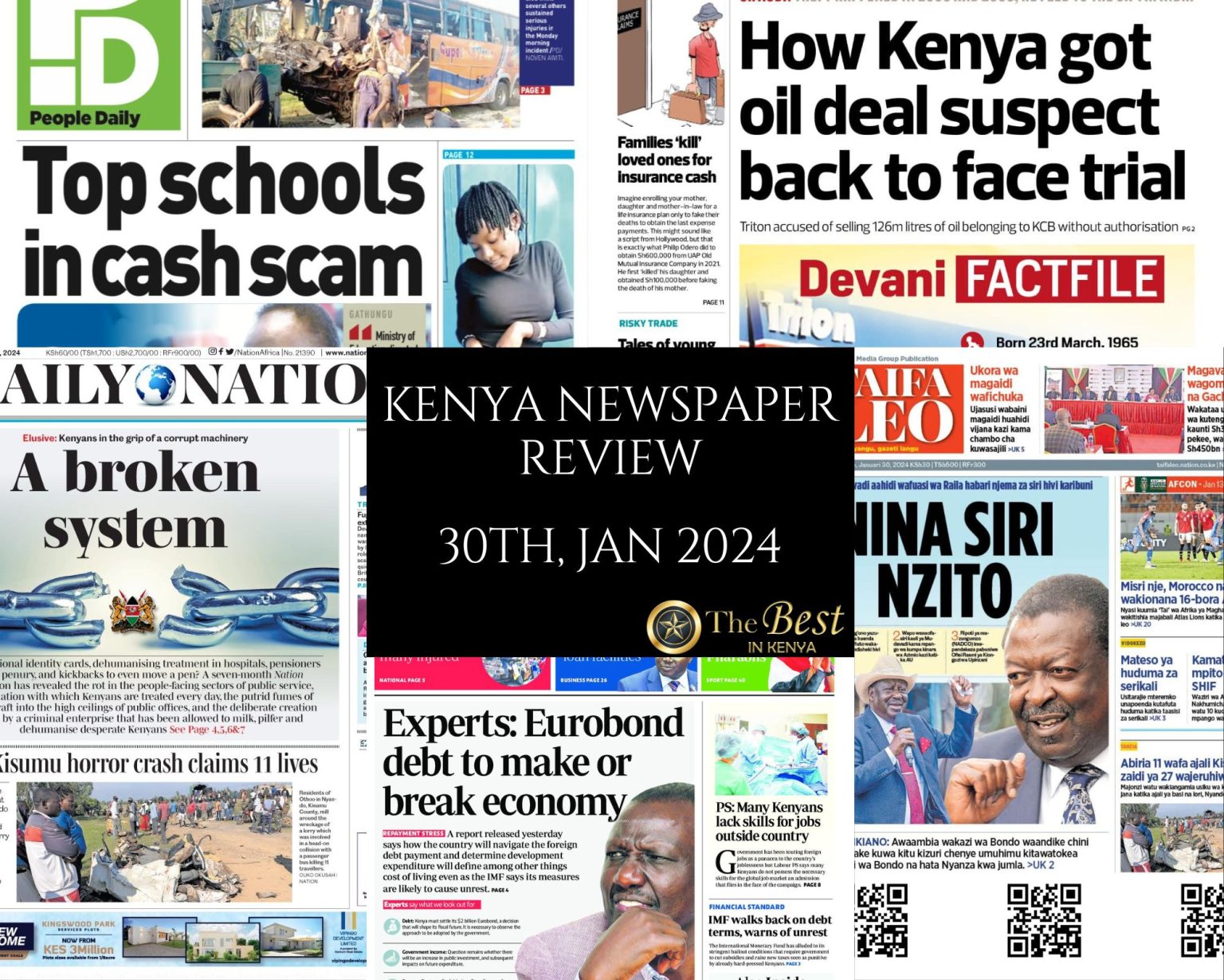What's In The Papers Today 30/01/2024 - The Best in Kenya
